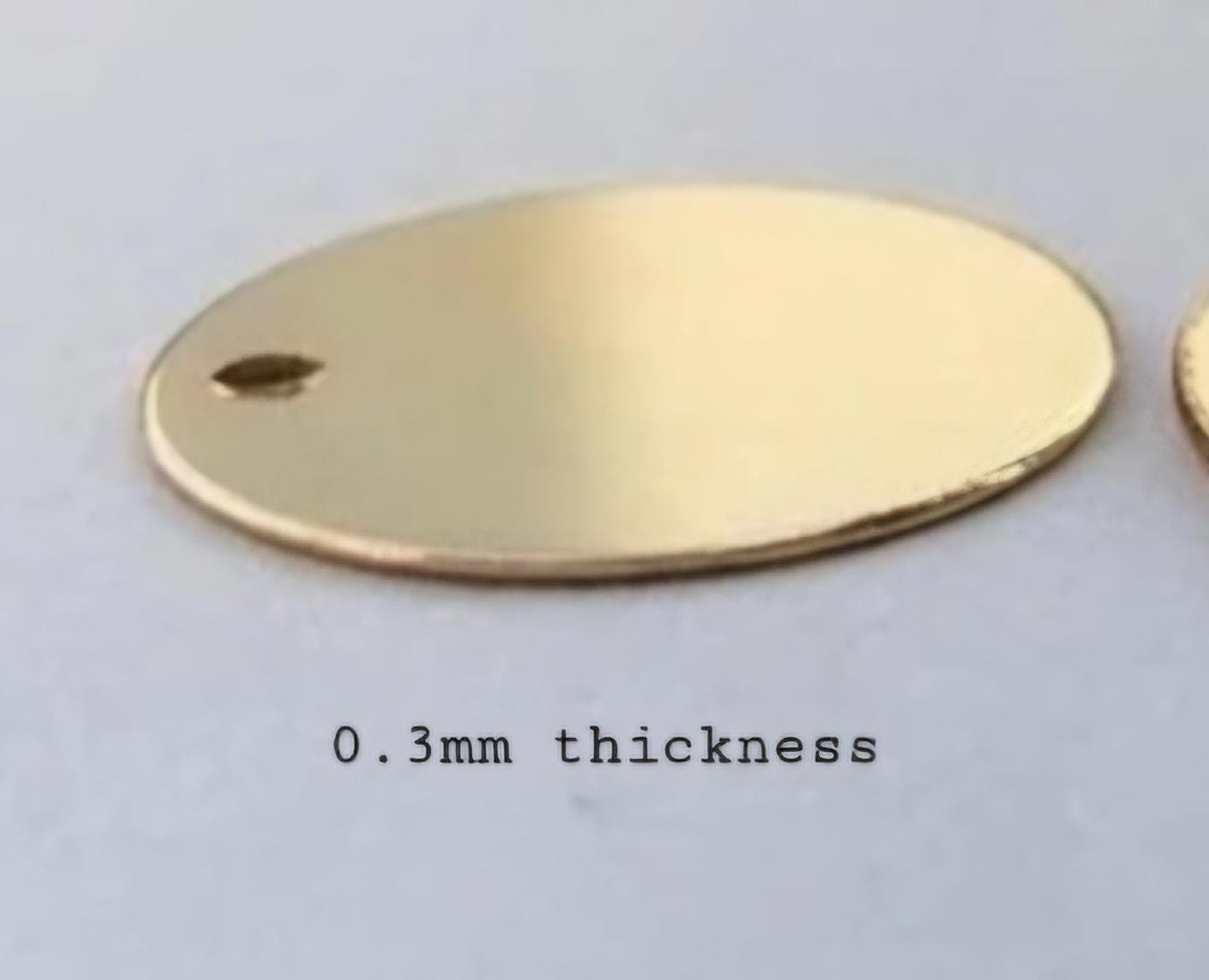 Gold Filled Engraved Charms: Customizable Round Disks - Etsy