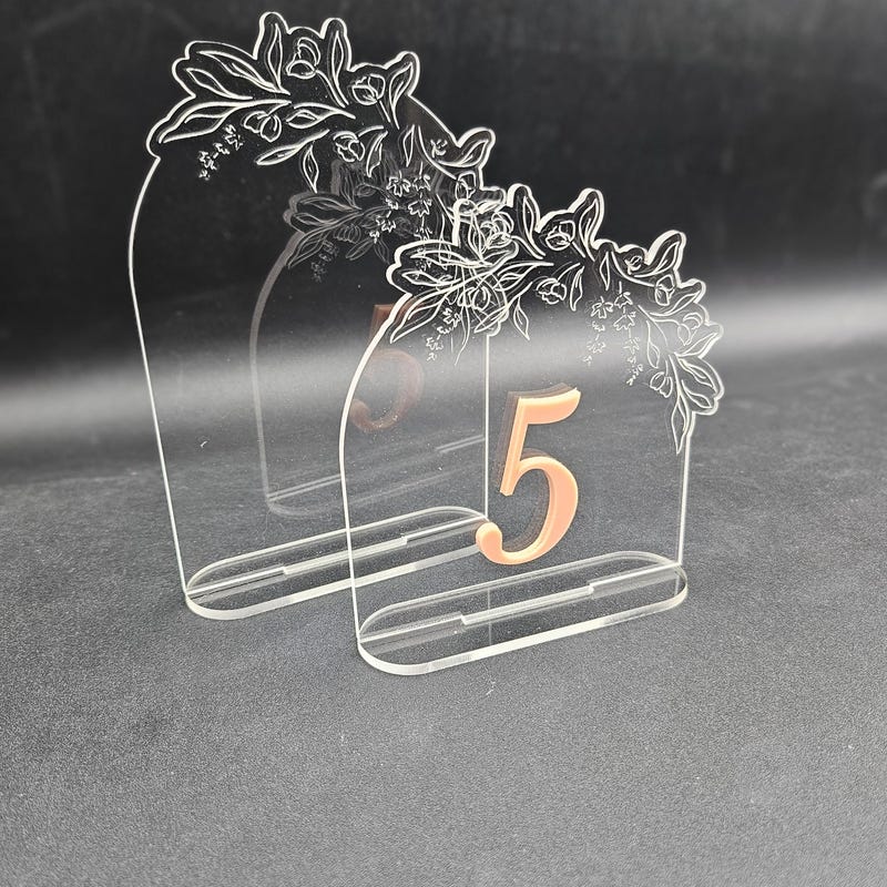 Tall Acrylic Table Numbers - Etsy