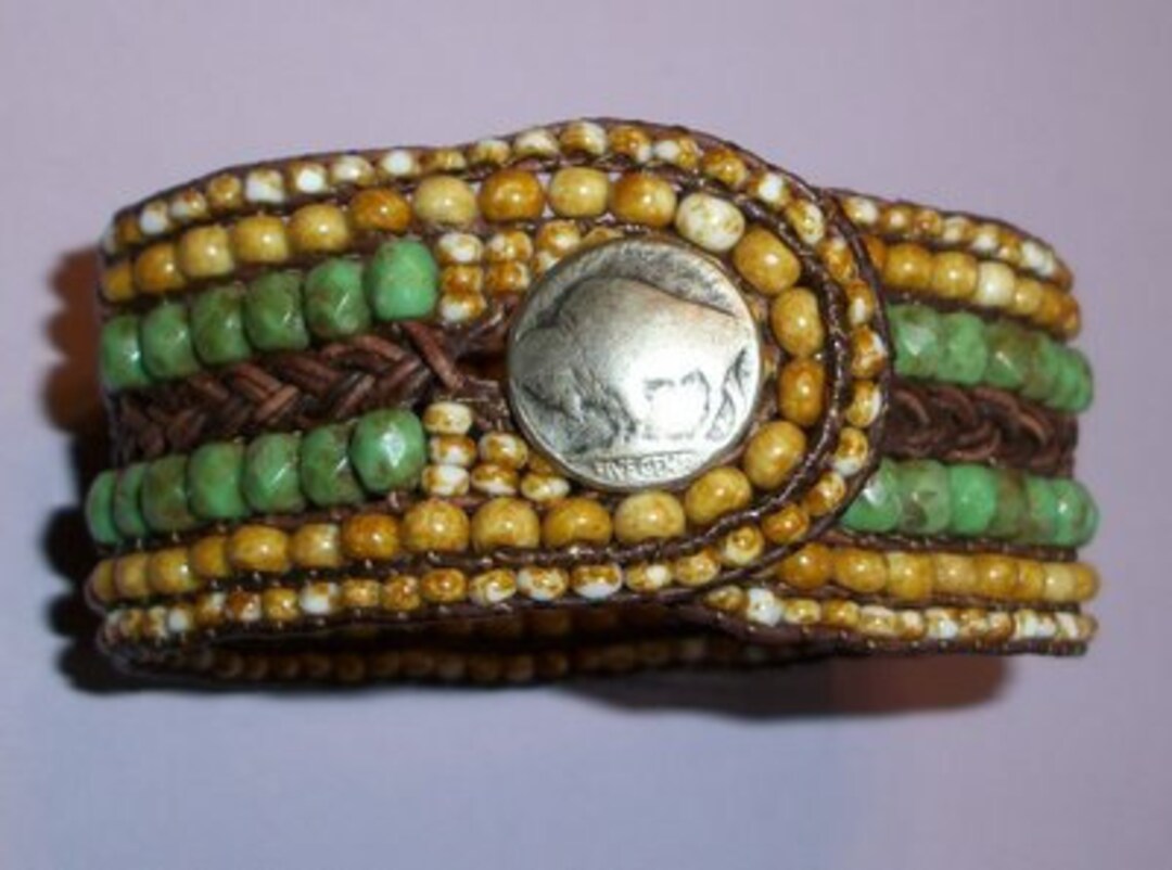 Braided and Beaded Leather Bracelet Tutorial PDF - INSTANT Download - Etsy