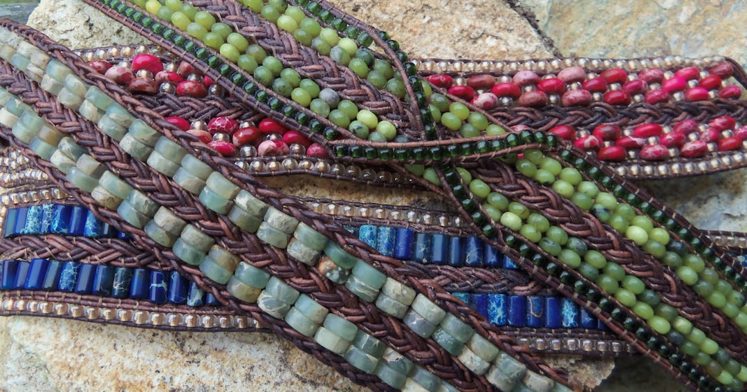 Braided and Beaded Leather Bracelet Tutorial PDF - INSTANT Download - Etsy