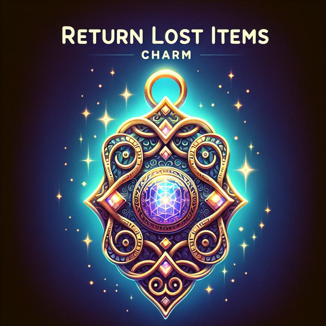 Return Lost Items Charm - Etsy