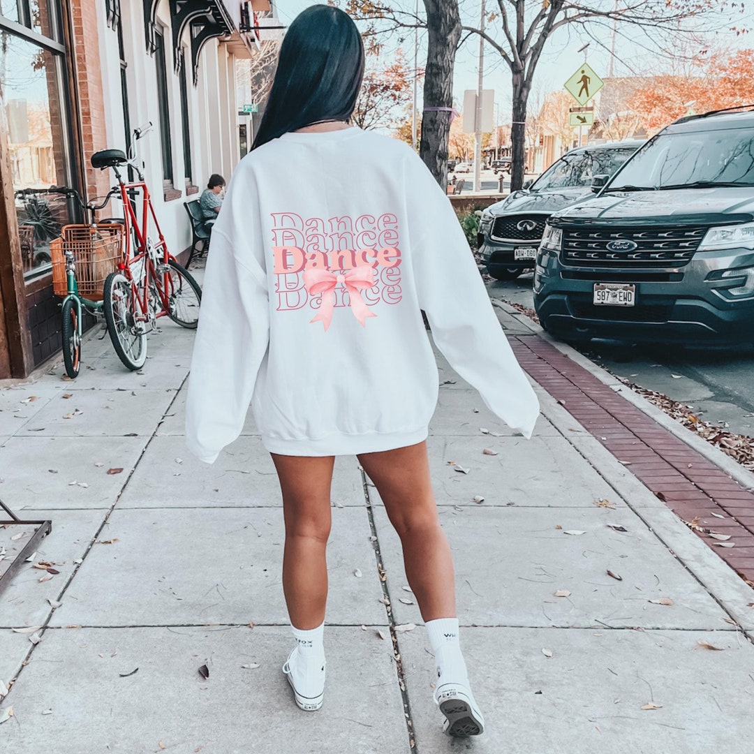 Personalized Dance Sweatshirt, Custom Coquette Sweatshirt Dancer,dance ...
