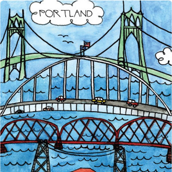 Portland Bridges - Etsy