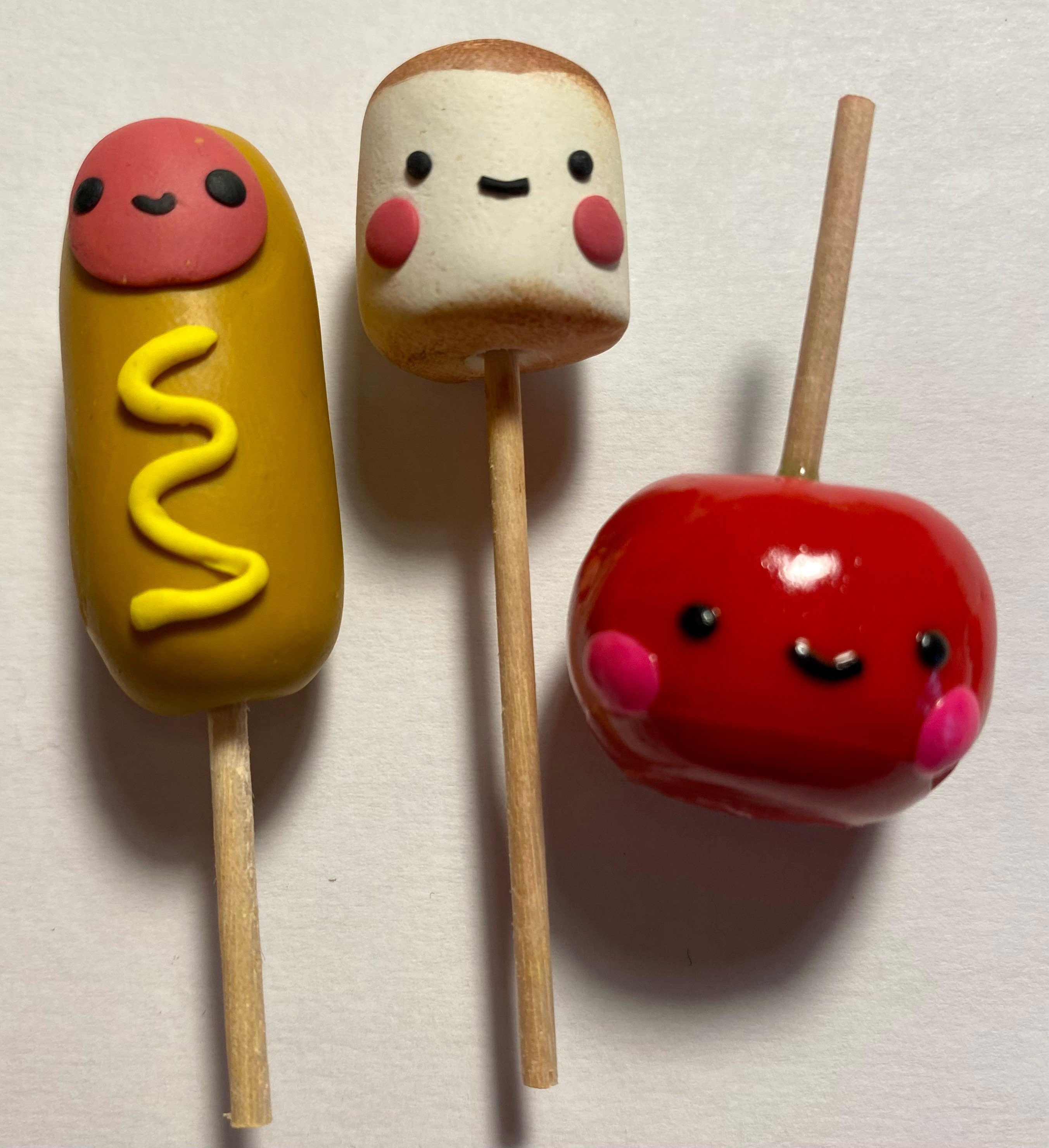 Food on a Stick Magnet Set - Etsy