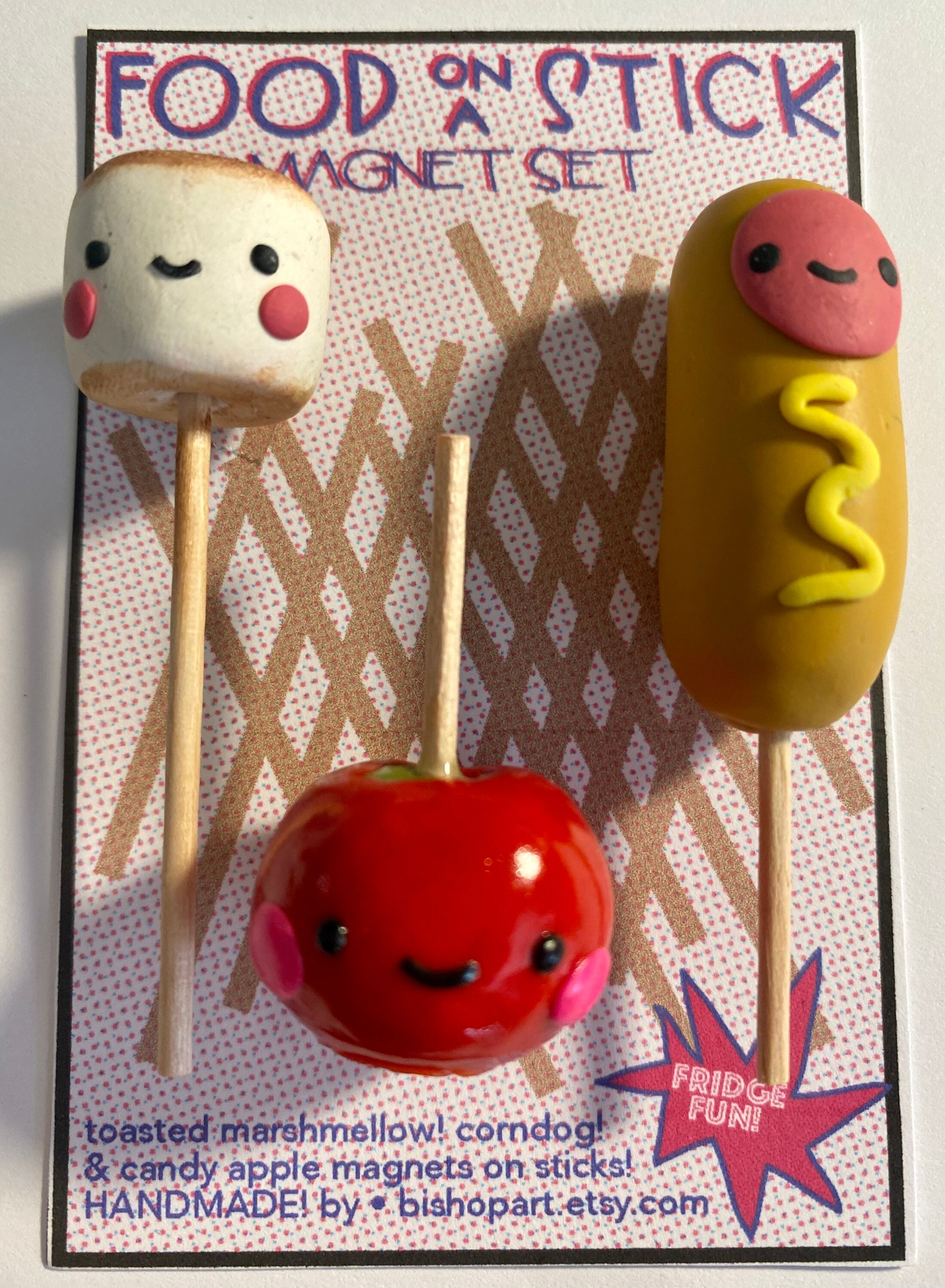 Food on a Stick Magnet Set - Etsy