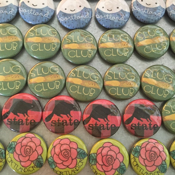 Portland Oregon Button Magnets - Etsy