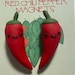 Happy Spicy Red Chili Magnets - Etsy