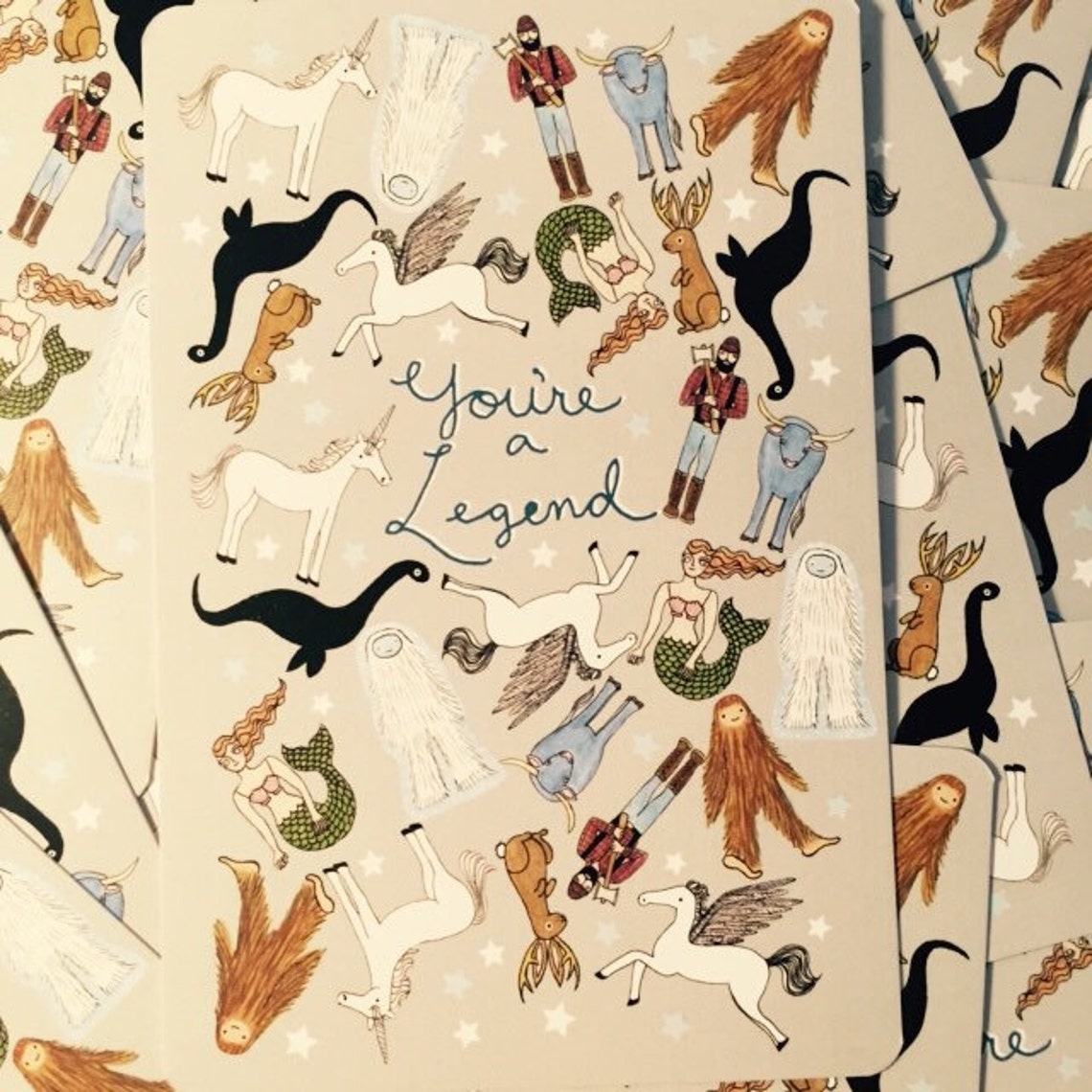 You're a Legend Postcard | Etsy