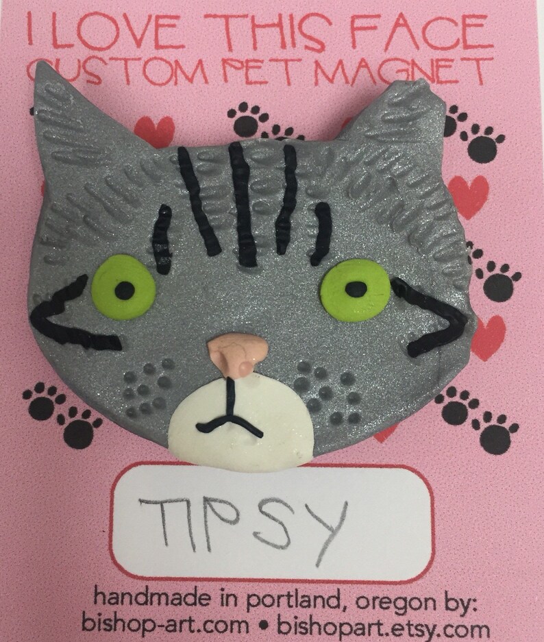 Custom Pet Face Magnet - Etsy