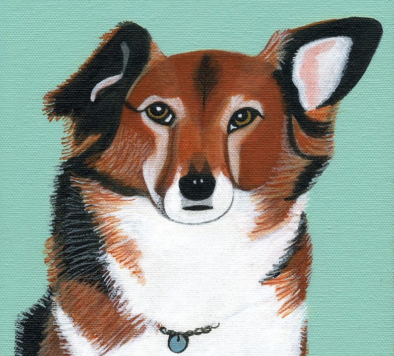 Custom pet portrait painting | Etsy