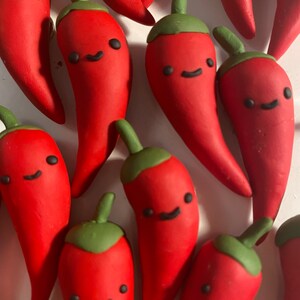 Happy Spicy Red Chili Magnets - Etsy
