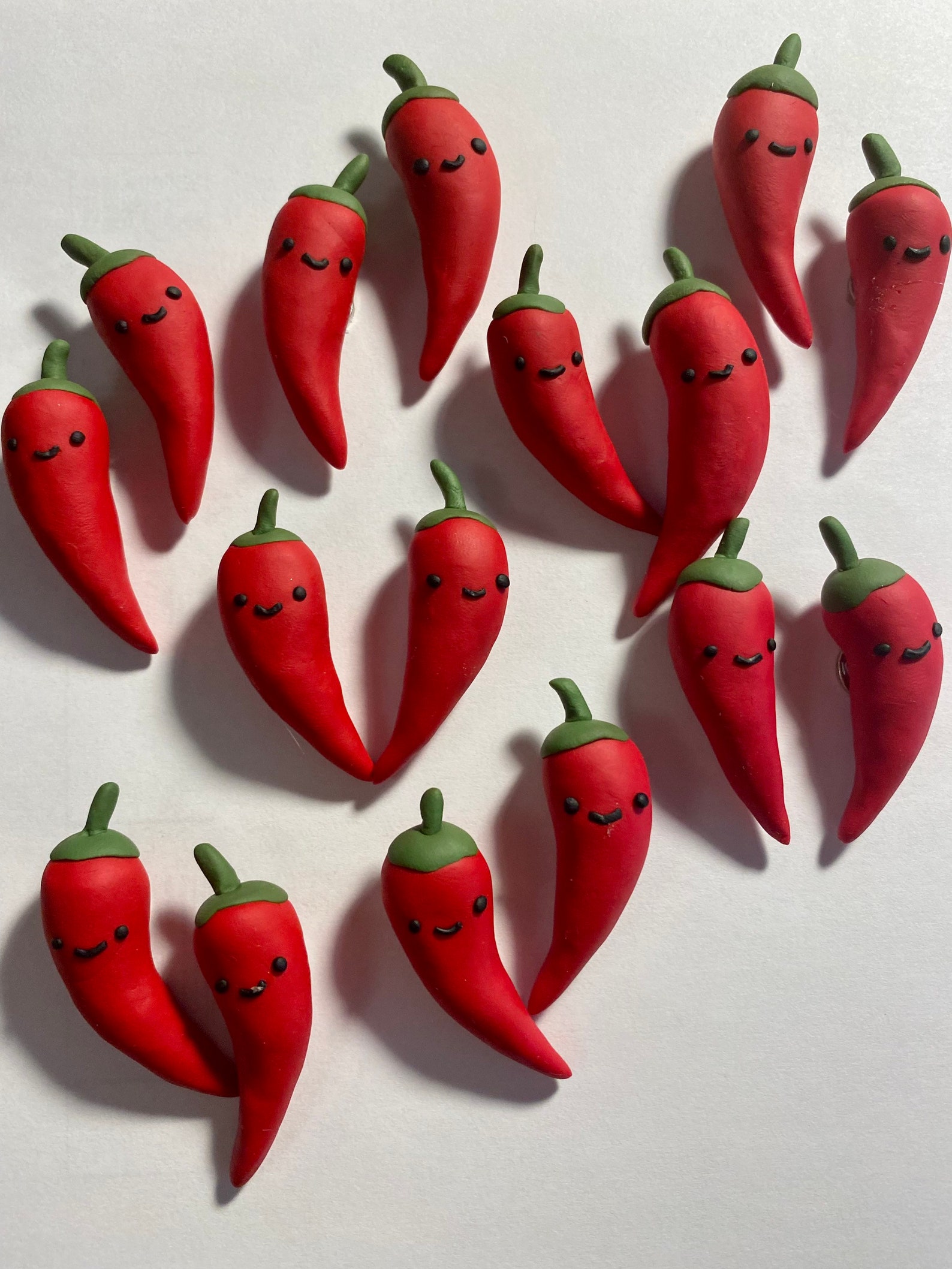 Happy Spicy Red Chili Magnets - Etsy