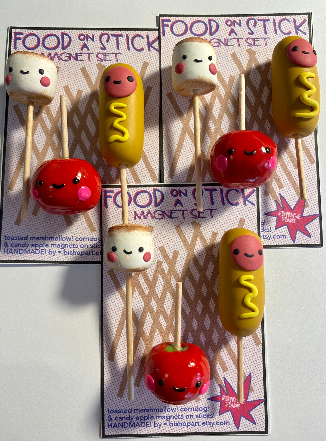 Food on a Stick Magnet Set - Etsy