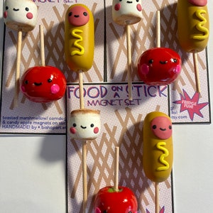 Food on a Stick Magnet Set - Etsy