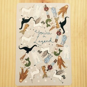 You're a Legend Postcard - Etsy