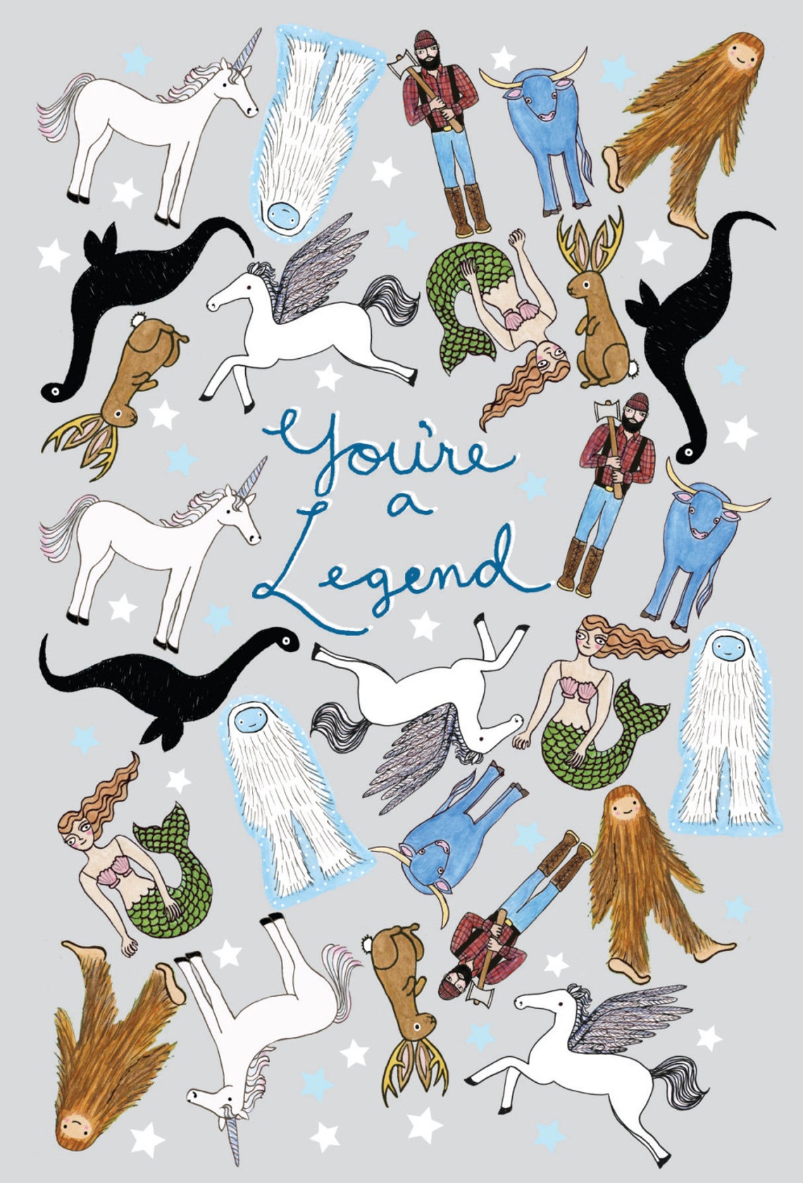 You're a Legend Postcard - Etsy