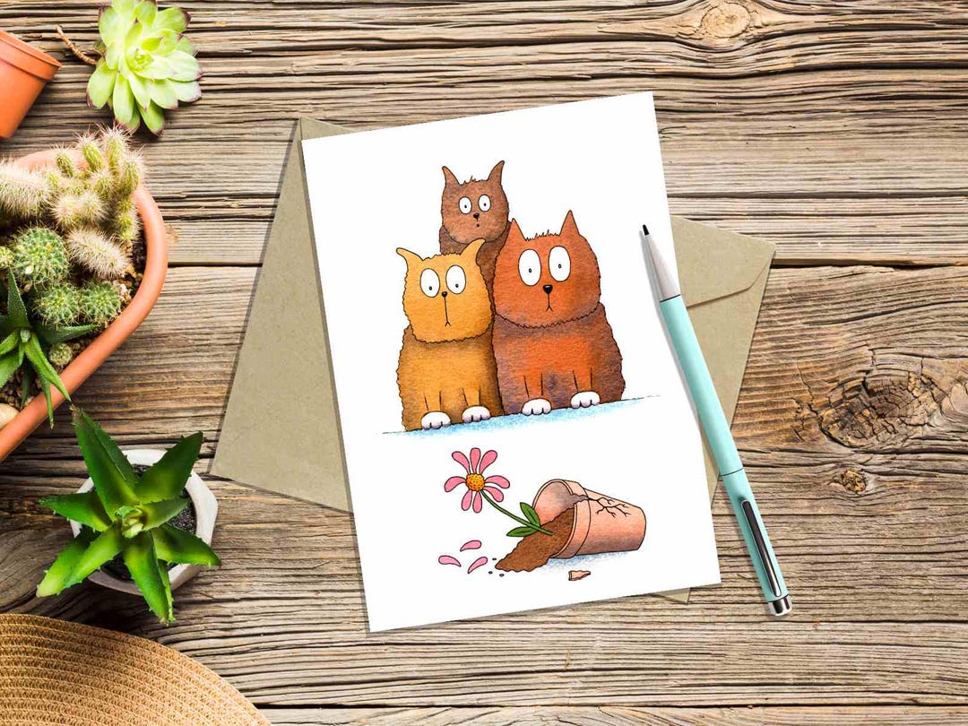 Catastrophe Card, Funny Card for Any Occasion, Blank Inside - Etsy
