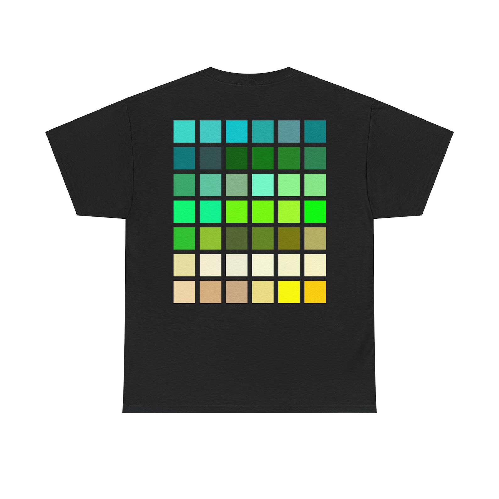 Color Swatch Guide for POD Business;print-on-demand Common Color Swatch ...