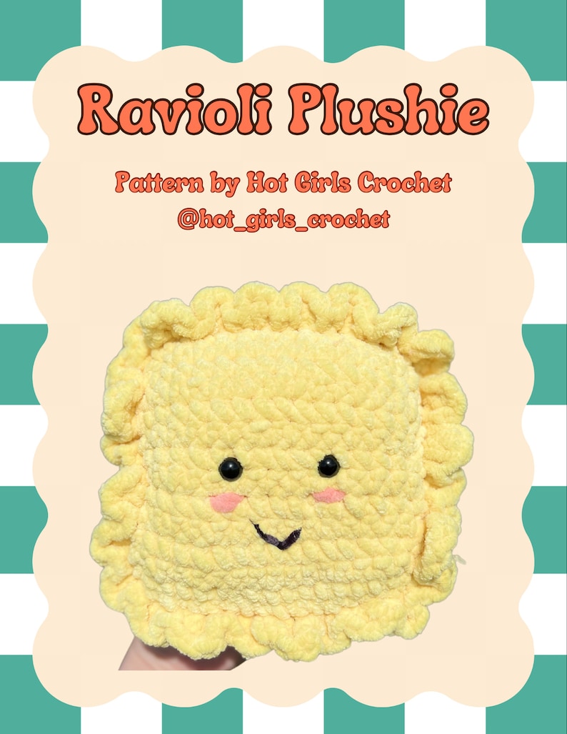 Crochet Pattern PDF - Ravioli Plushie - Etsy