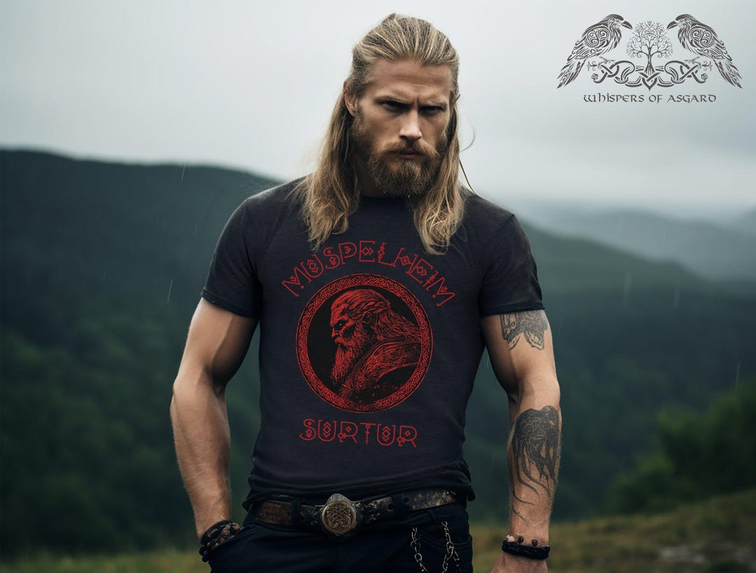 Viking Surtur Tshirt Norse Mythology Art Mythical Fire Giant Shirt ...