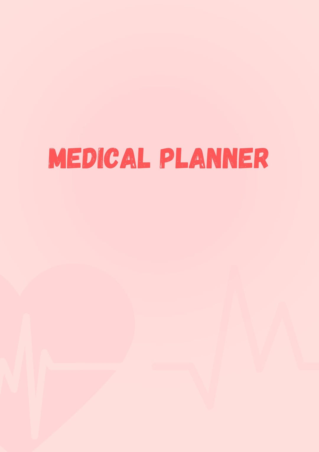 Medical Planner Canva Template | Digital Health, Appointments ...