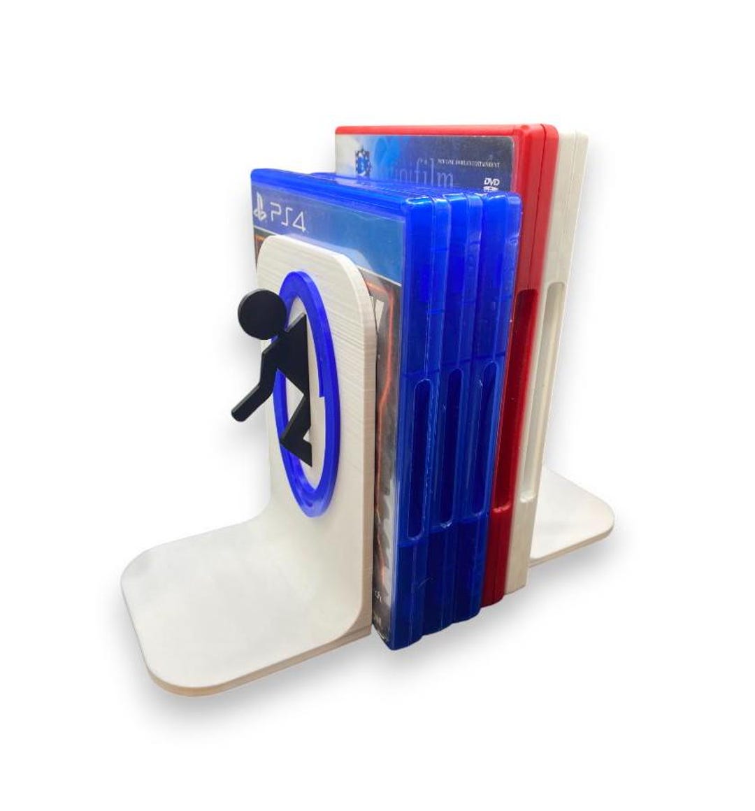 Portal Video Game Stand Bookend | Video Game Inspired Book End | Gift ...