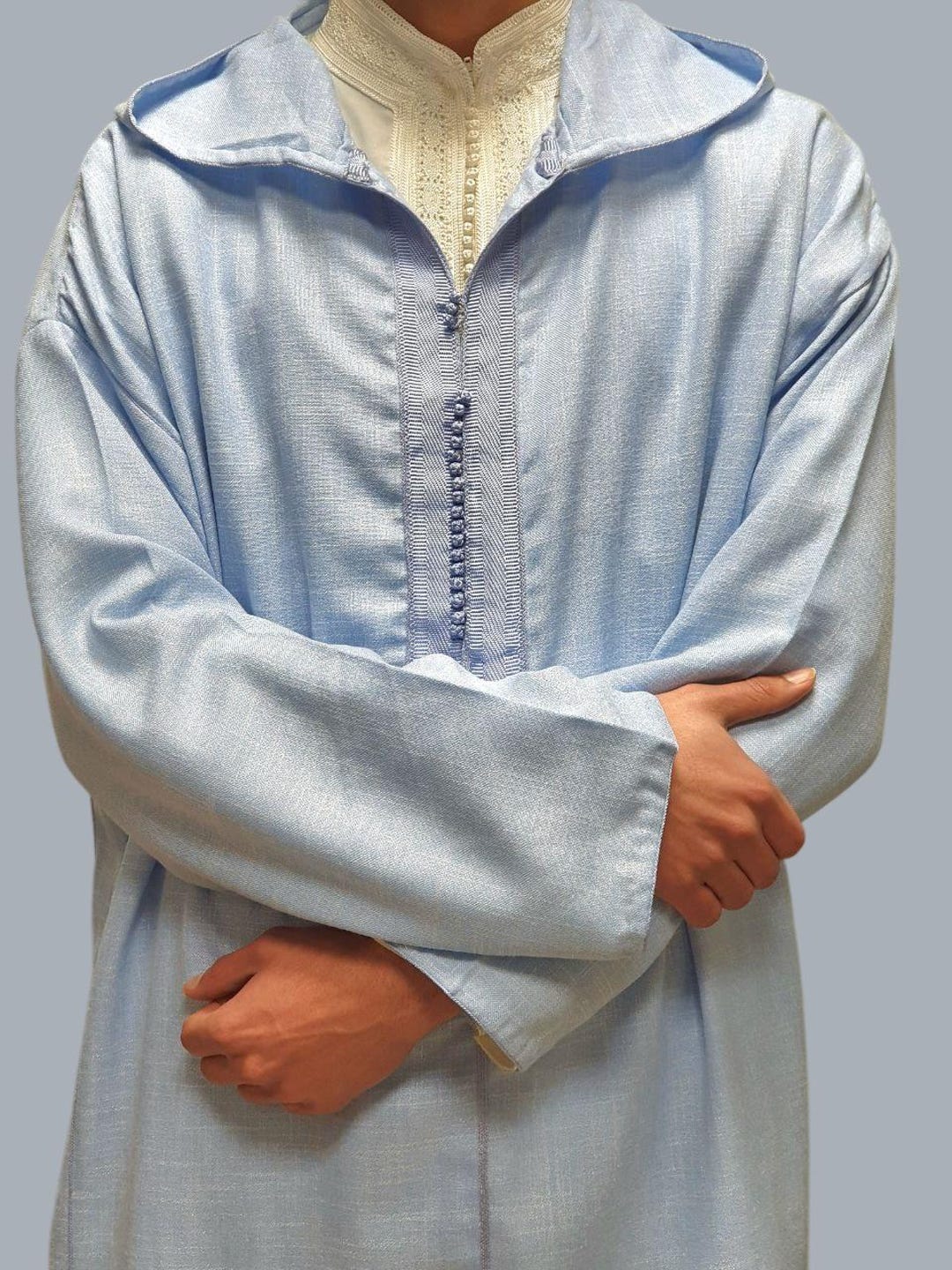 Moroccan Wool Djellaba: Hooded Winter Thobe - Etsy