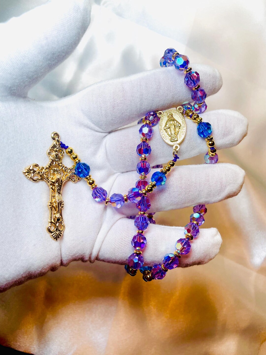 LIMITED EDITION Our Lady Morning Star Holy Rosary by Band of the Leaf ...
