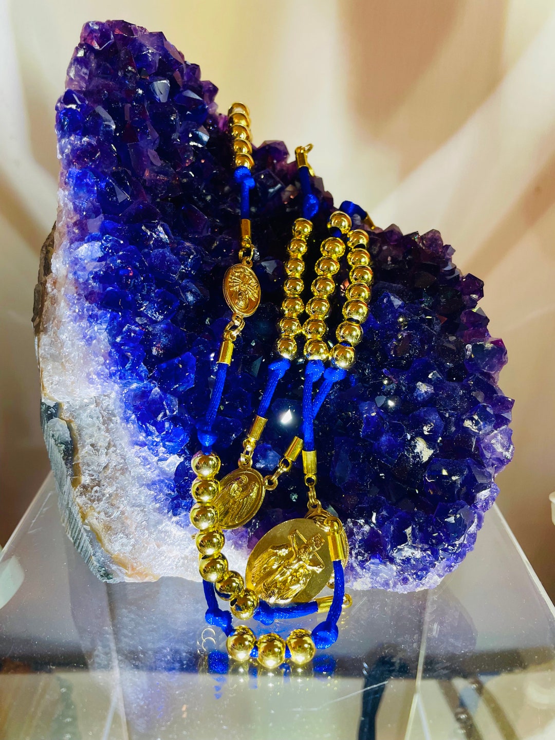 Rosa Dolorum Chaplet – Our Lady of Sorrows, Royal Blue - Etsy