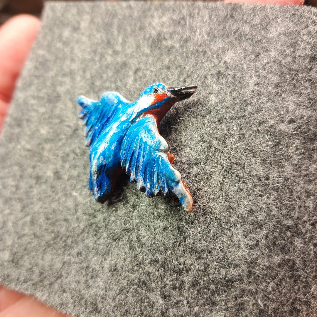 Kingfisher Bird Pin Badge 2024 - Etsy