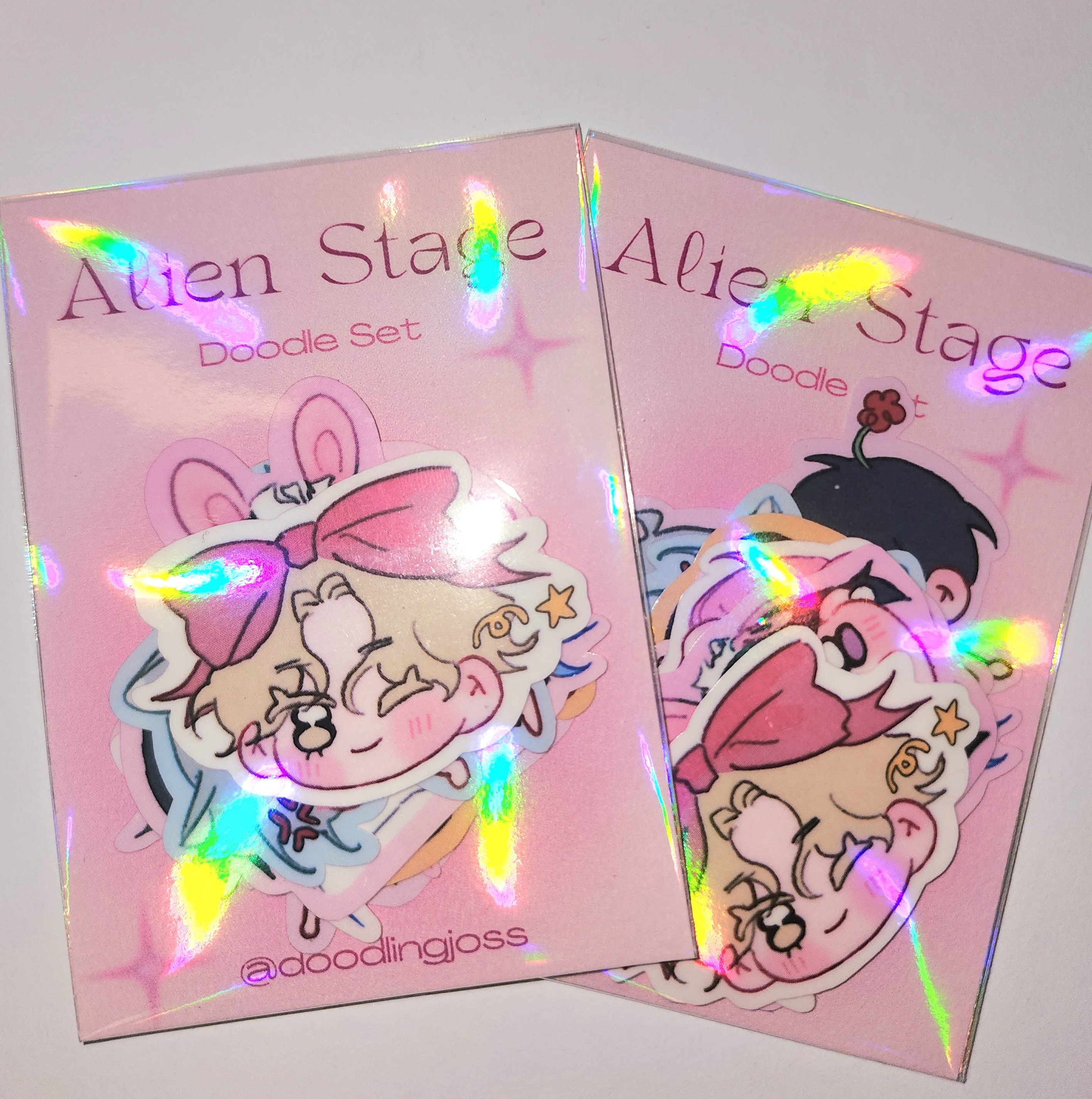 Alien Stage Doodle Sticker Set | Vinyl, Glossy - Etsy