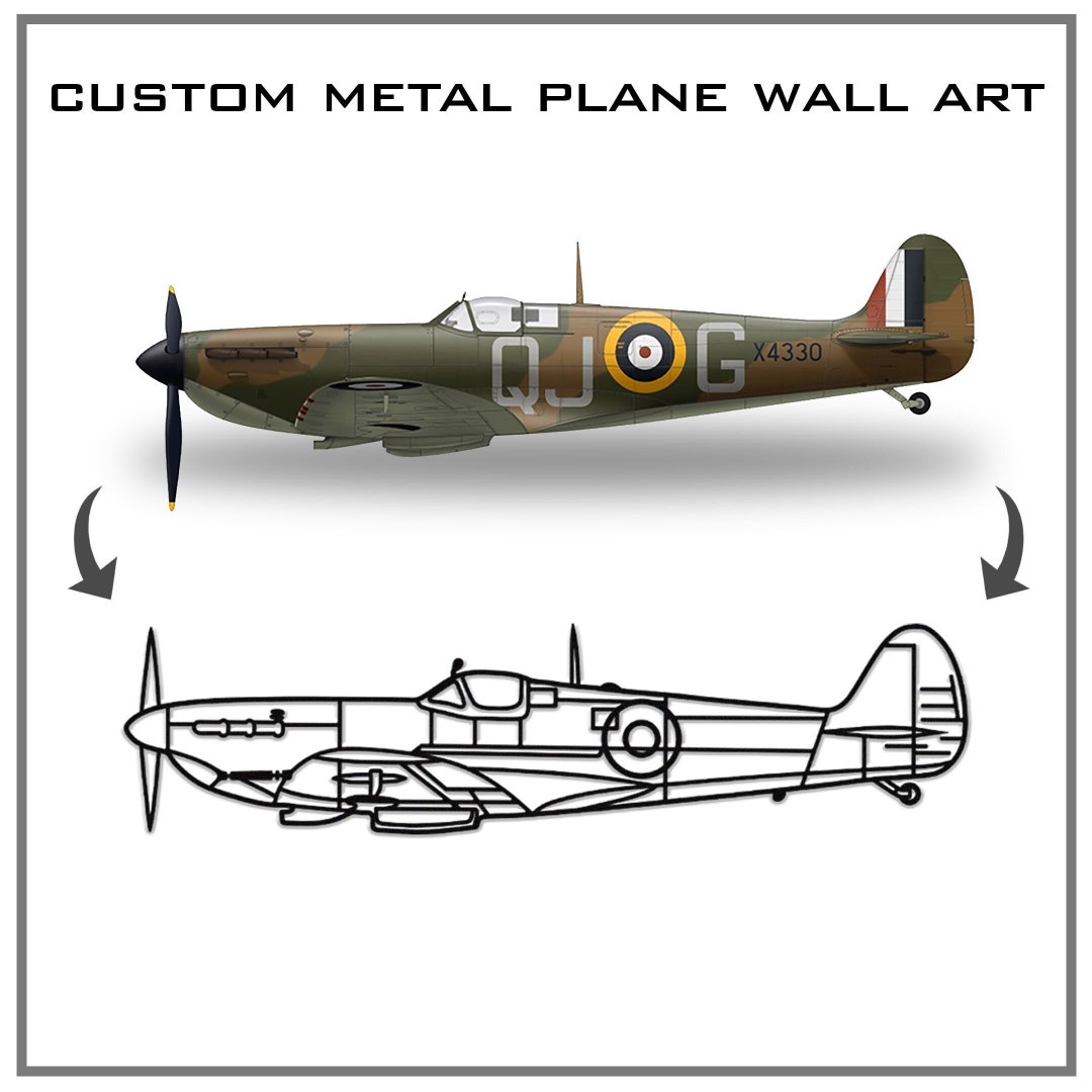 Your Custom Aircraft Metal Wall Art, Metal Airplane Silhouette ...