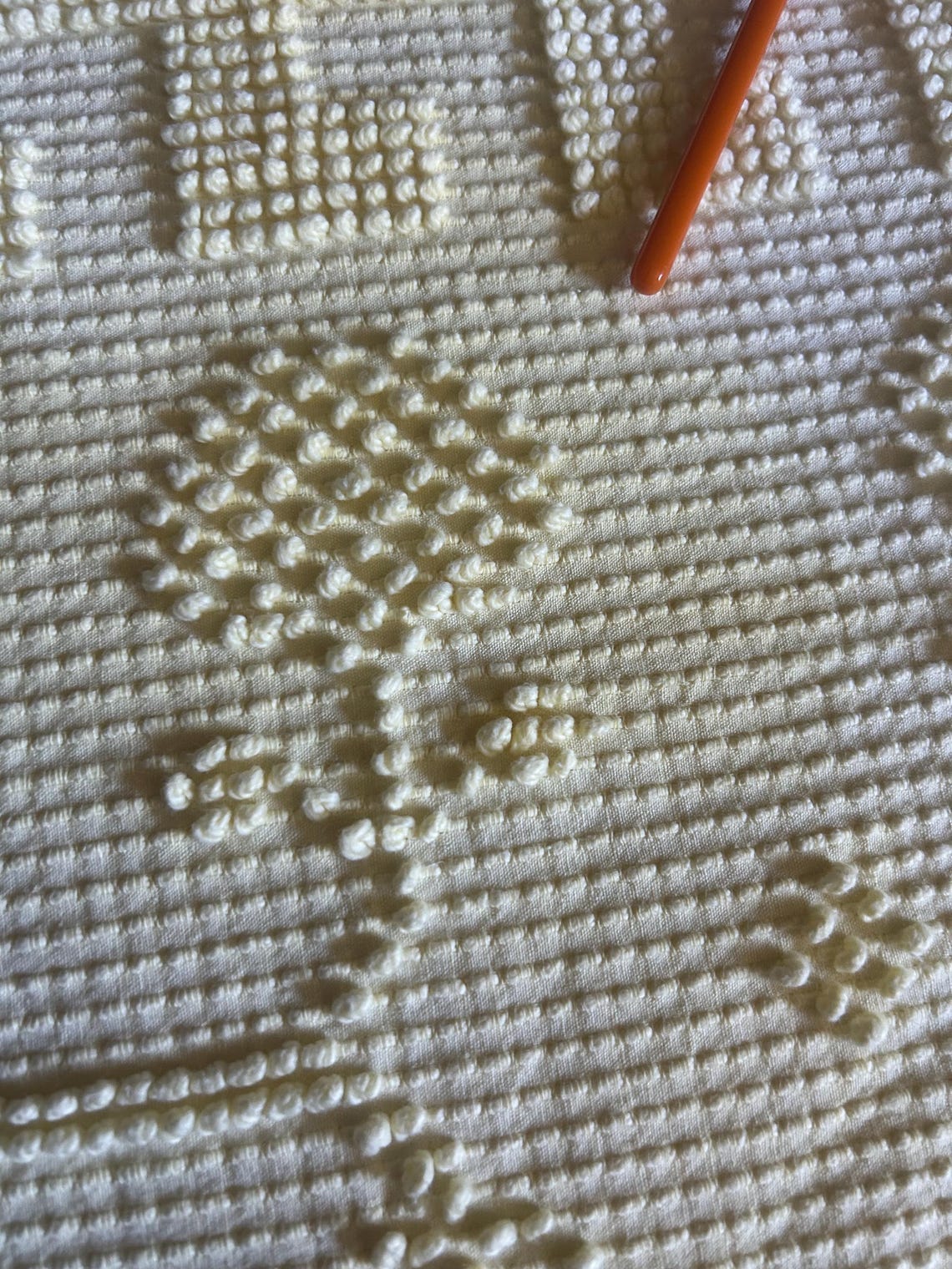 Vintage Bates George Washington Choice Yellow Hobnail Bedspread ...