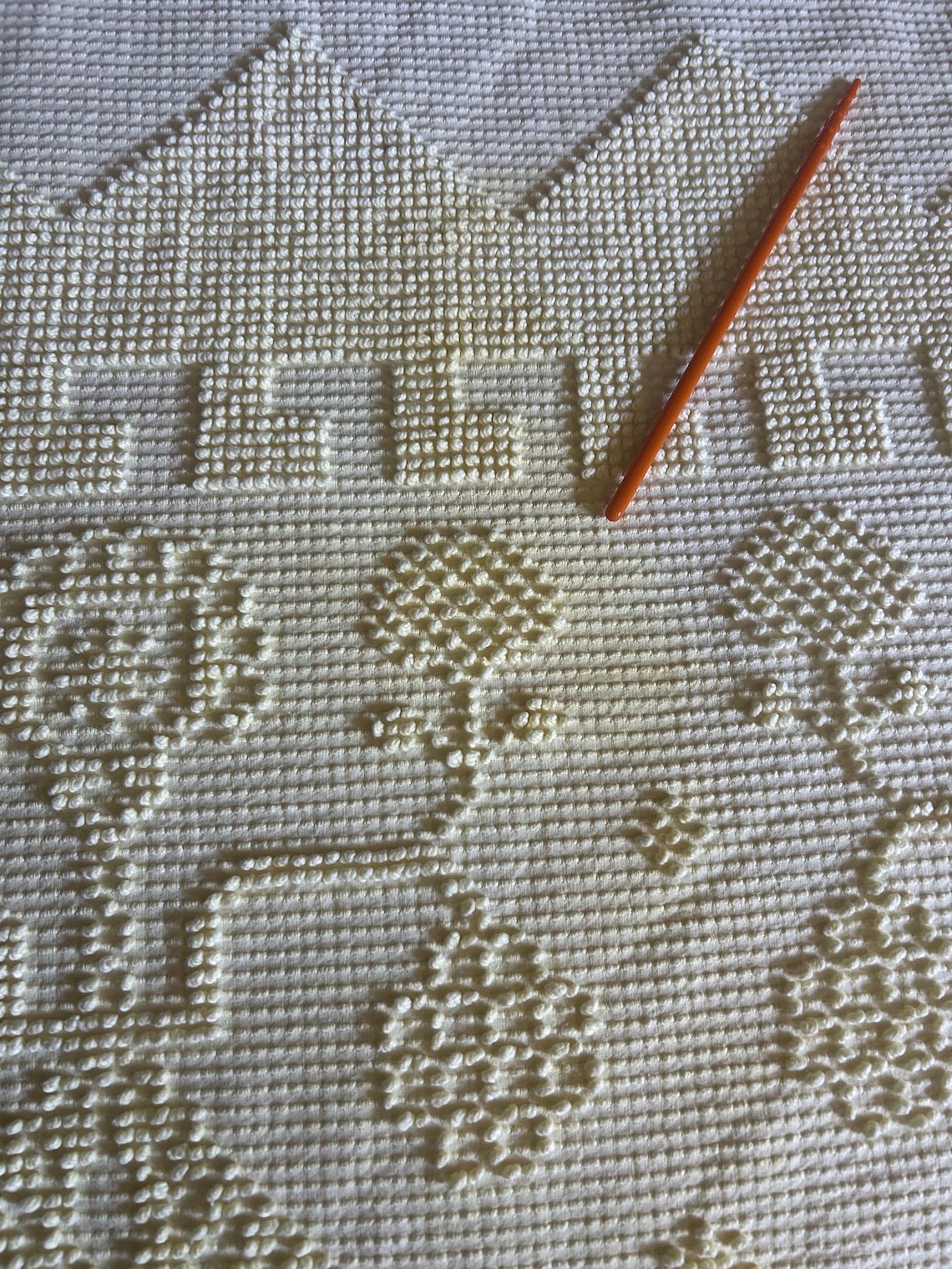 Vintage Bates George Washington Choice Yellow Hobnail Bedspread ...