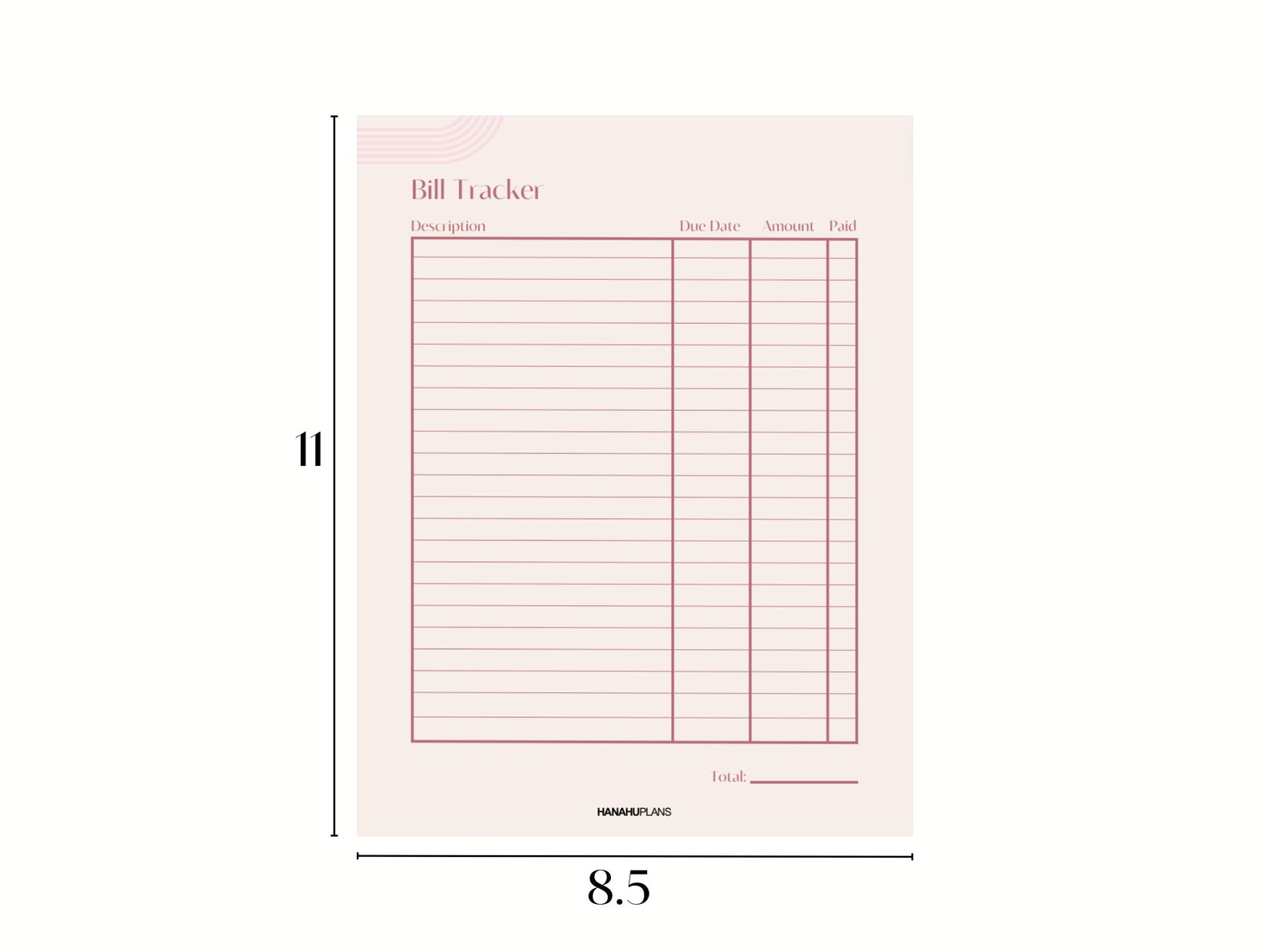 Bill Tracker | Digital Planner | Digital Bill Planner | Monthly Bill ...