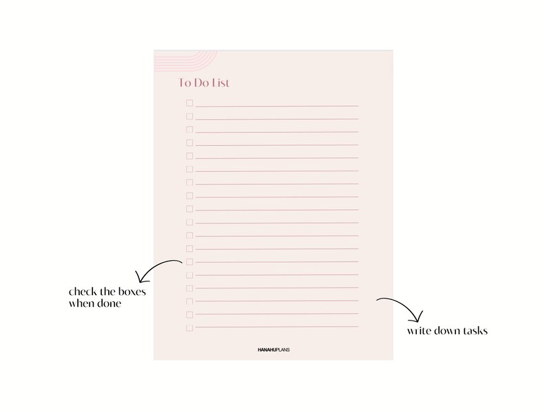 To Do List | Pink to Do List | Digital Planner | Goodnotes Planner ...