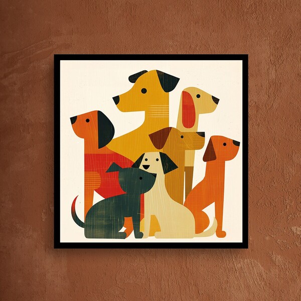 Mid Century Dog Decor - Etsy