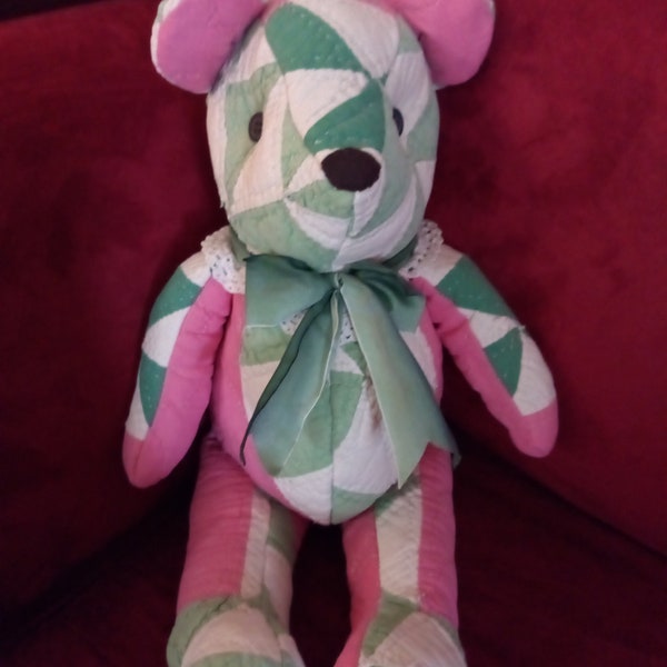Patchwork Bear - Etsy