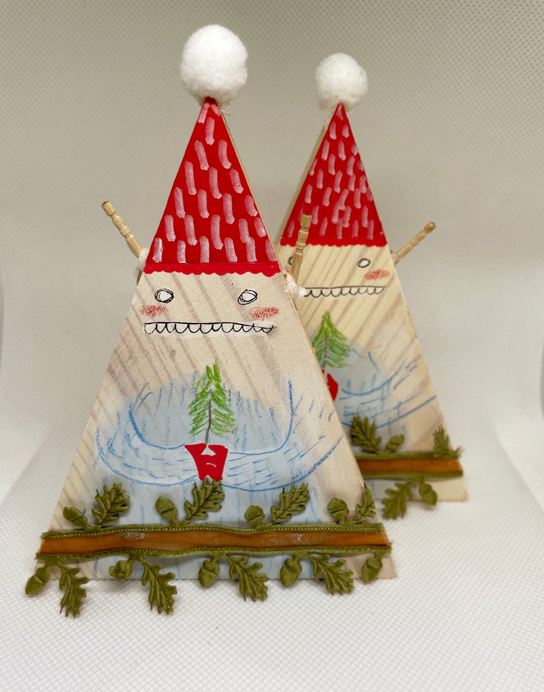 Wood Yeti Snow Monster Shelf Decor - Etsy