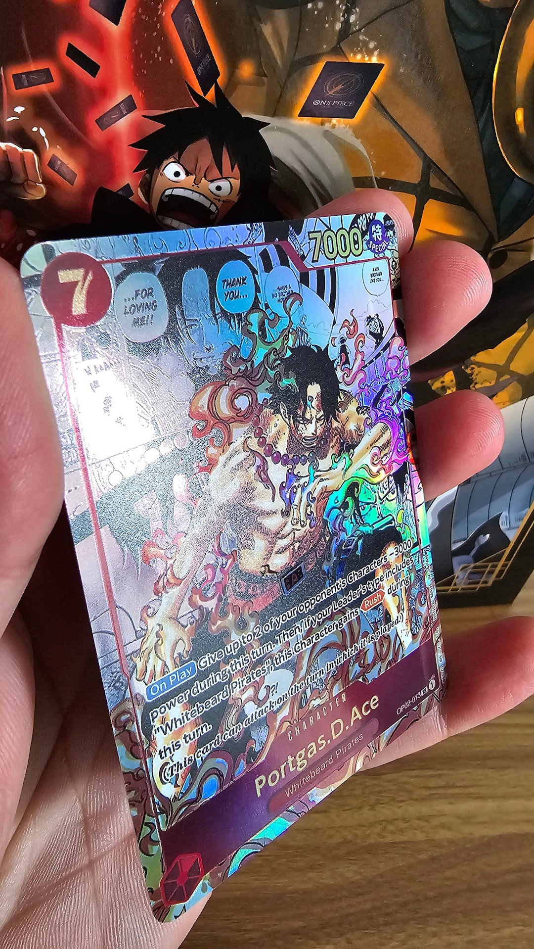 Manga Ace OP02-13 One Piece Card Game Proxy TCG Proxies Textured - Etsy