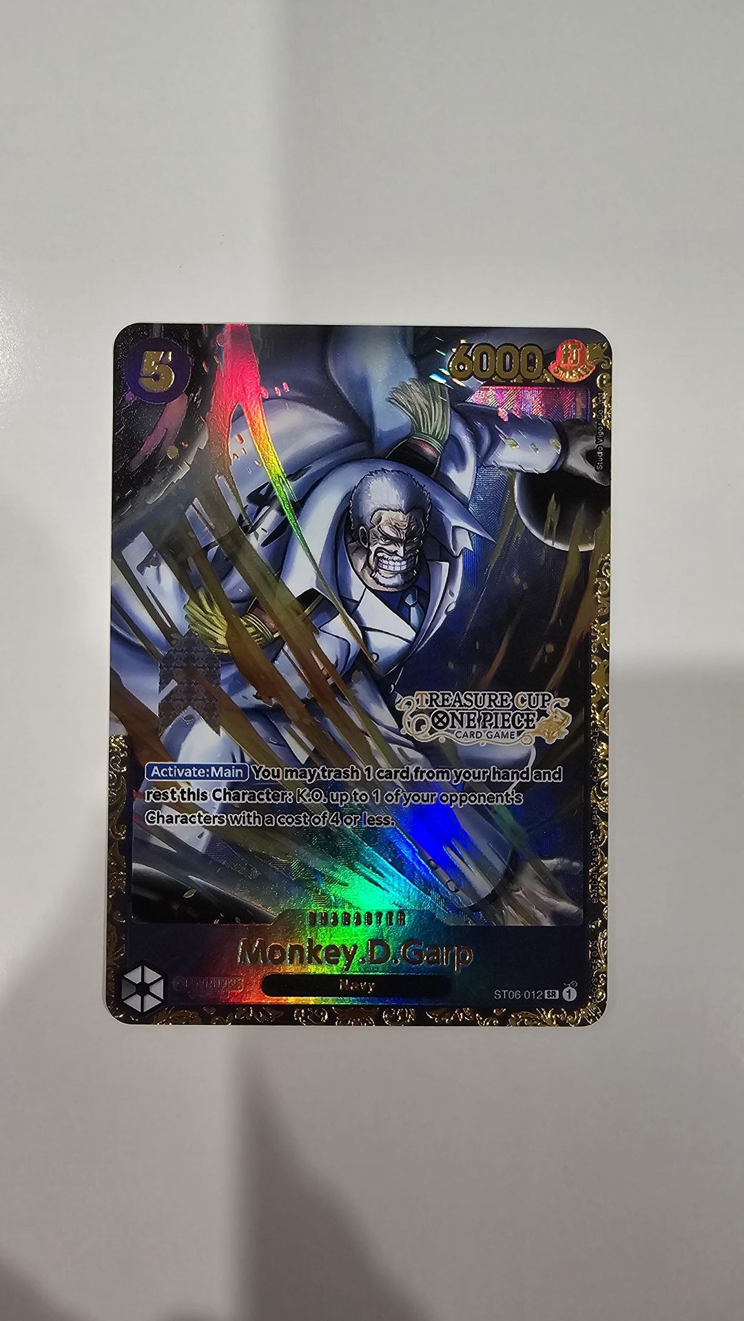 PROXY Top Prize Monkey D Garp ST05-012 One Piece Flagship Championship TCG Proxies Textured ...