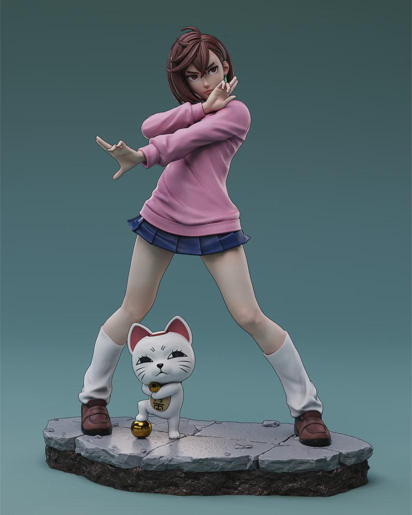 Momo Ayase - Dandadan 25 Cm Figure/statue, Sla/pla Printed, Pro Painted ...