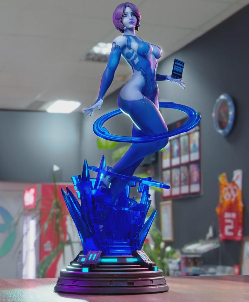 Cortana - Halo -25cm Figure/statue, Sla/pla Resin 3D Printed,pro ...