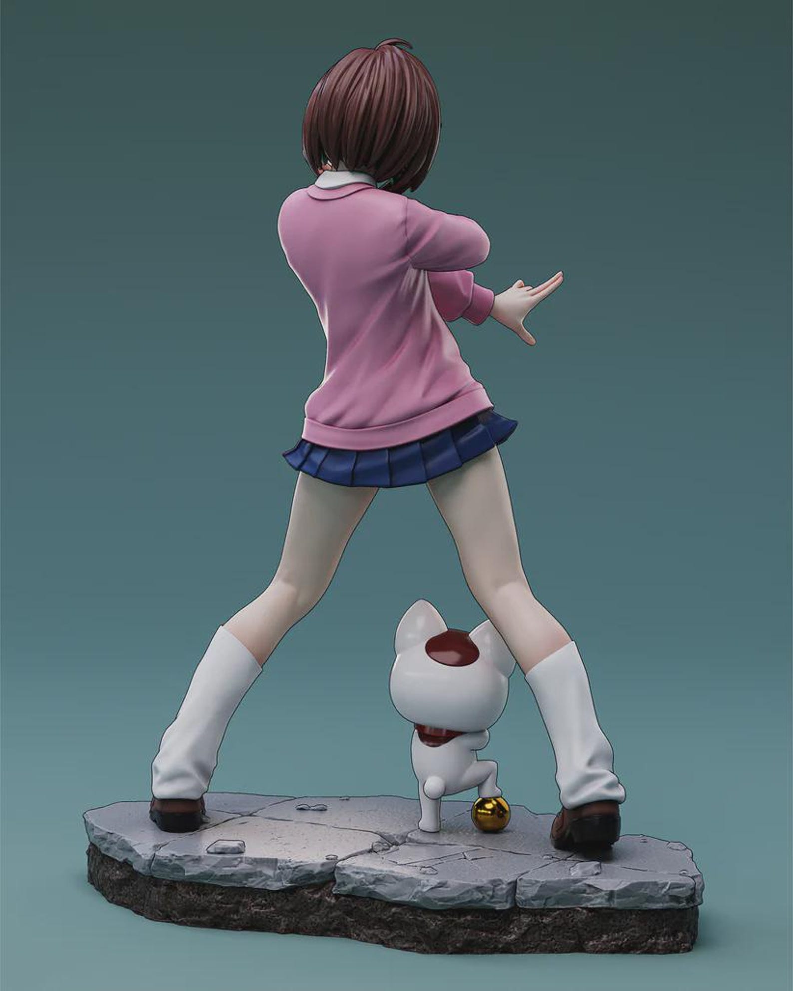 Momo Ayase - Dandadan 25 Cm Figure/statue, Sla/pla Printed, Pro Painted ...