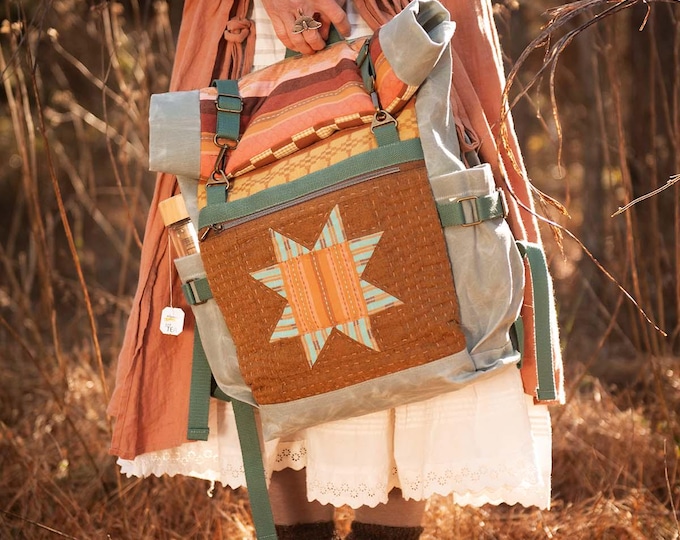 Fox Convertible Backpack Purse Shoulder Carry Crossbody Woodland Bunny ...