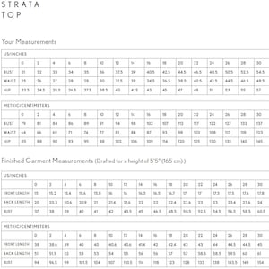 Strata Top PDF Sewing Pattern - Etsy