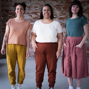 Bedrock Tee PDF Sewing Pattern - Etsy