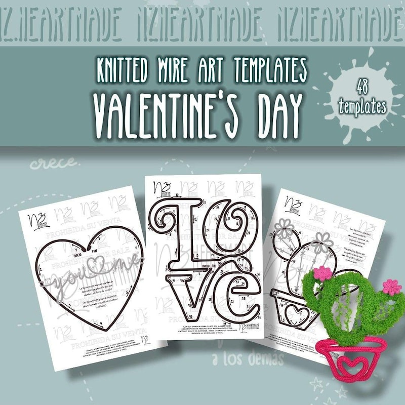 Valentine Wire Templates - Etsy