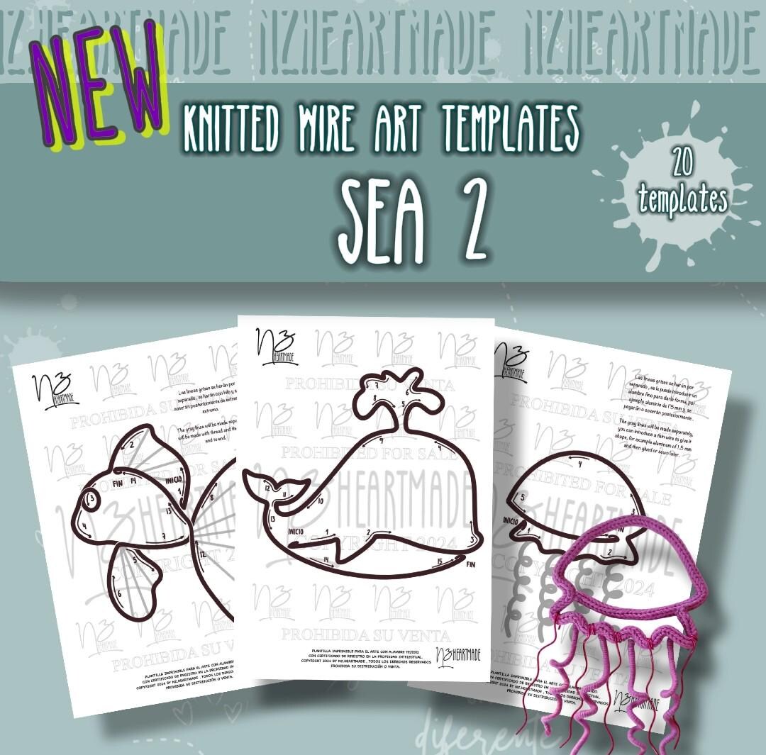 20 MARINA Templates (part 2) for Woven Wire, I-cord, Knitted Wire ...
