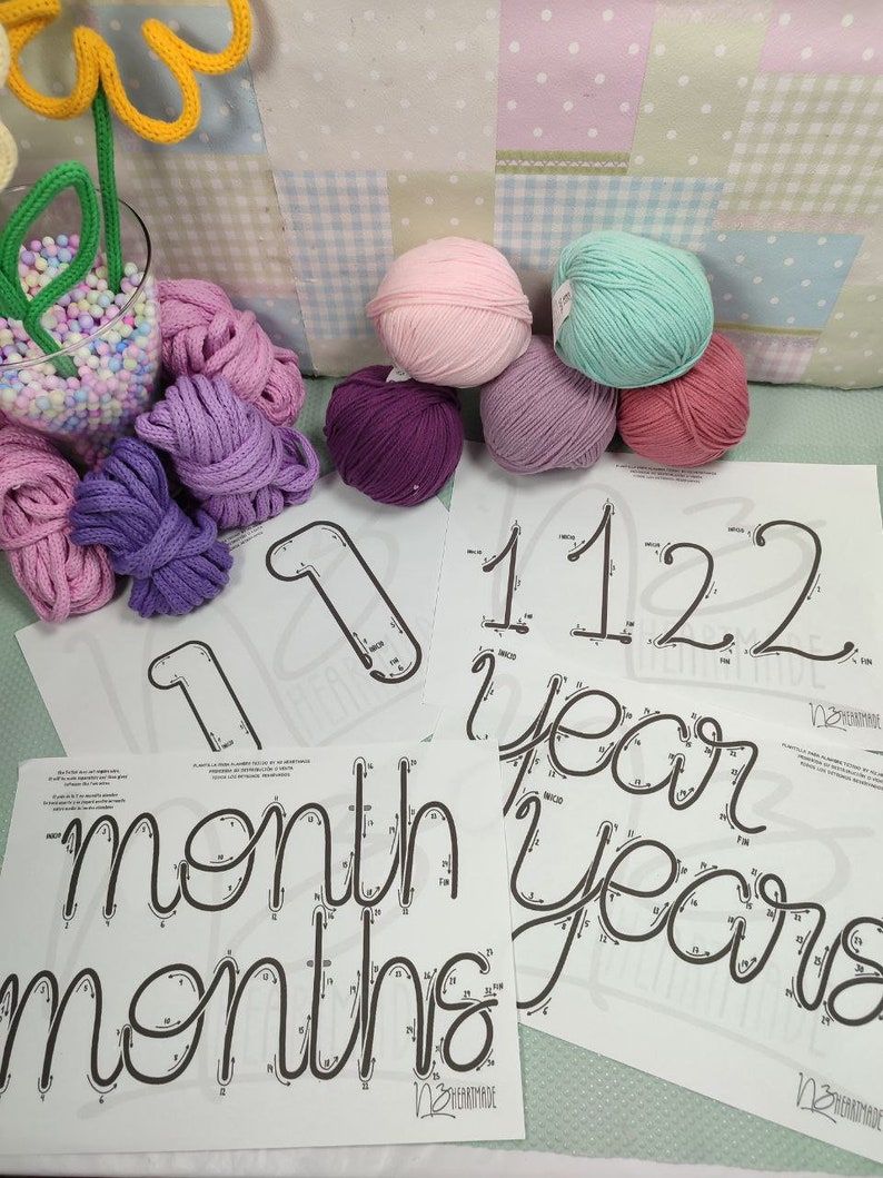 Numbers Template (english Version), Woven Wire, Knitting Needle, I-cord ...